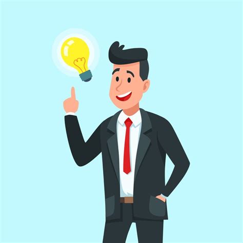 Businessman Find Idea Confused Business Worker Wonders And Finds Solution Or Solved Problem