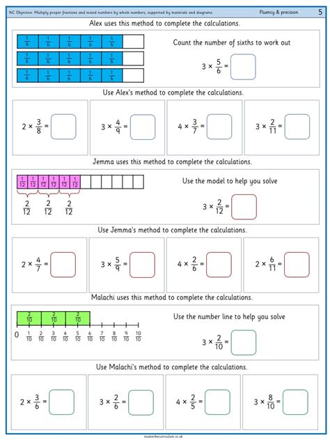 Multiply Proper Fractions And Mixed Numbers By Whole Numbers Supported By Materials And