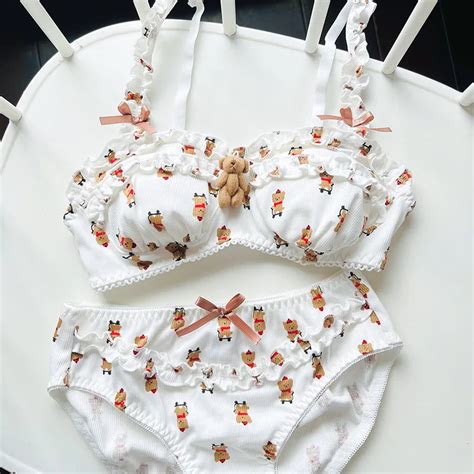Kawaii Bear Lingerie Set Kawaii Lingerie Sets