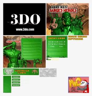 Title Screen And Main Menu Army Men Sarges Heroes 647x675 Png