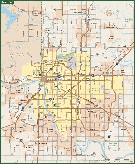 Tulsa Metro Zip Code Map