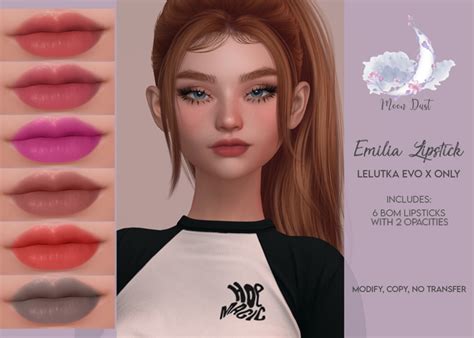 Second Life Marketplace Moon Dust Emilia Lipstick