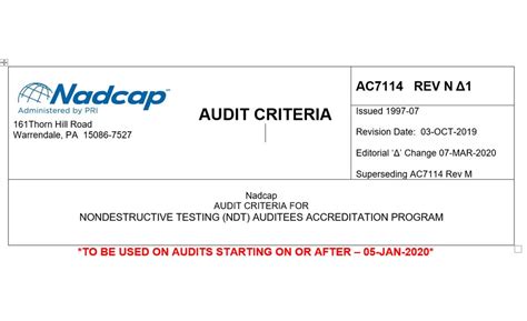 Nadcap Audit Axiom Securing The Industrys Highest Nadcap