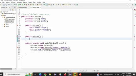 default and parameterized constructor in java constructor in java
