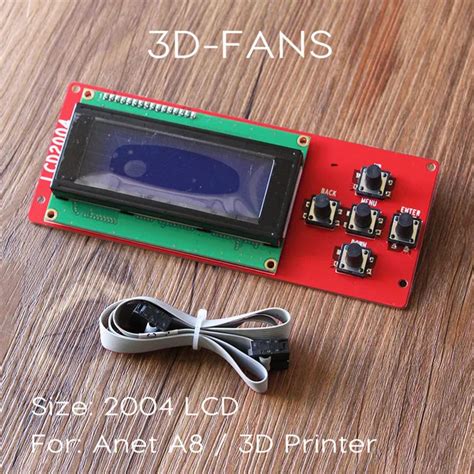 1pcs anet a8 2004 lcd smart display screen controller module with cable