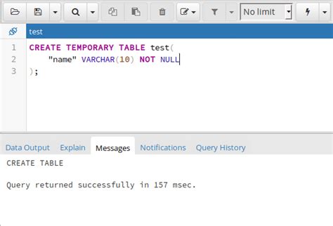 Postgresqlの一時テーブルについて Genspark