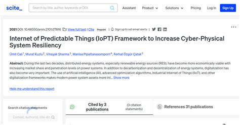 Internet Of Predictable Things Iopt Framework To Increase Cyber Physical System Resiliency