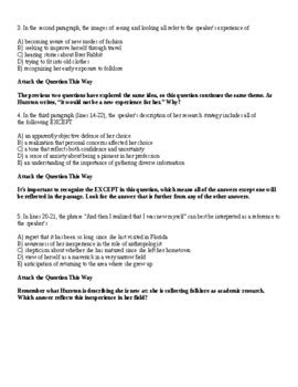 AP Language MC Annotated Practice Passage By John Lamb TpT