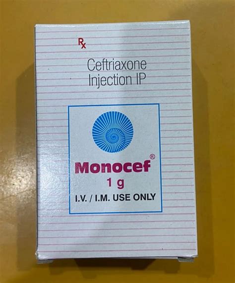 Monocef Ceftriaxone Injection Ip 1 Gm At ₹ 27 Vial In Dewas Id