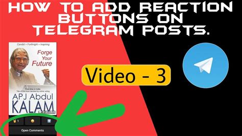 How To Add Reaction Buttons To Your Telegram Post Youtube