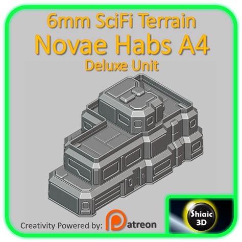 6mm Scifi Building Novae Habs A4