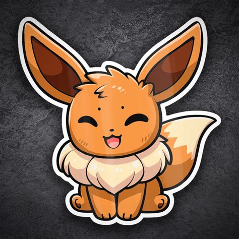 Süßer Sitzender Evoli Aufkleber