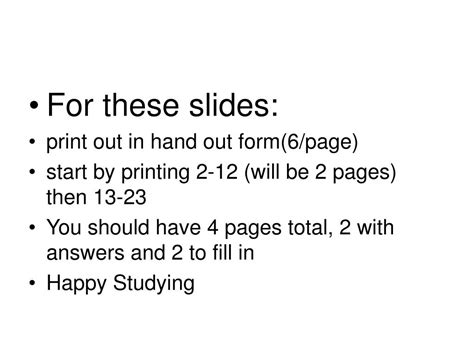 PPT For These Slides Print Out In Hand Out Form Page Start By Printing Will Be
