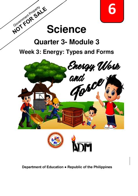 Sci6 Q3 Mod3 Energy Typesand Forms V4 Science Quarter 3 Module 3