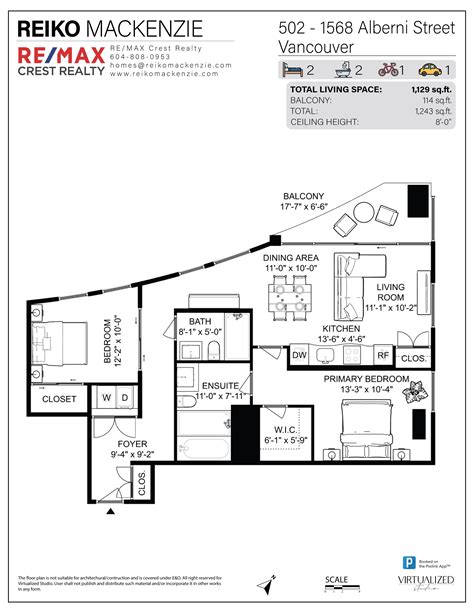 502 1568 Alberni Street Vancouver Floor Plan Reiko Mackenzie