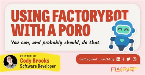 Flagrant On Linkedin Testing Factorybot Rspec Ruby Poro Software