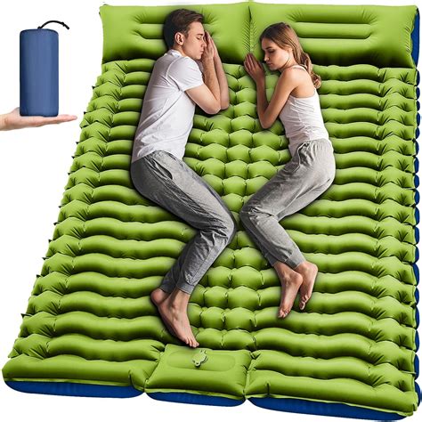 Yuzonc Double Sleeping Pad Self Inflating 4 Extra Thick For 2 Person