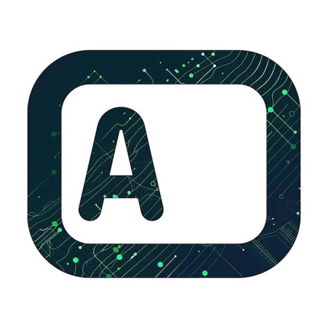 Premium Photo Input Text Icon Green Technology Texture