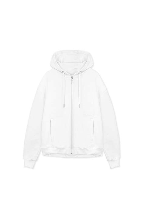 White Zip Hoodie Size Xl White Jacket With Hood White Jacket Zip