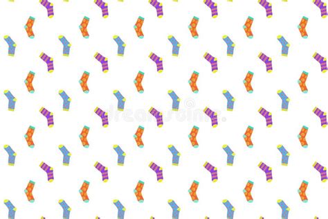 Colorful Odd Mismatched Socks Seamless Pattern Scrapbooking Paper