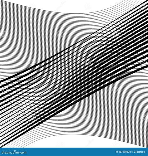 Waving Wavy Lines Pattern Billowy Undulating Tangle Lines Grid Mesh Interlace Undulating