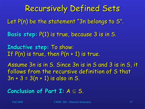 Sequences Mathematical Induction And Recursion Ppt Programming