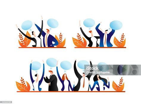 음성 버블 벡터 일러스트레이션을 가진 사람 커뮤니케이션 사람 그룹 남자 여자 캐릭터 이야기 만화 대화 세트 개념에 대한 스톡 벡터 아트 및 기타 이미지 Istock