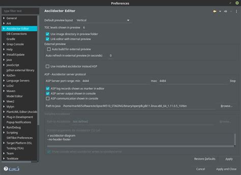 plugin ignores path to java preference · issue 281 · de jcup eclipse