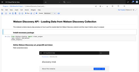 Using Watson Discovery Api Cognitive 101 Training