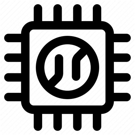 Processor Circuit Chip Cpu Microchip Icon Download On Iconfinder