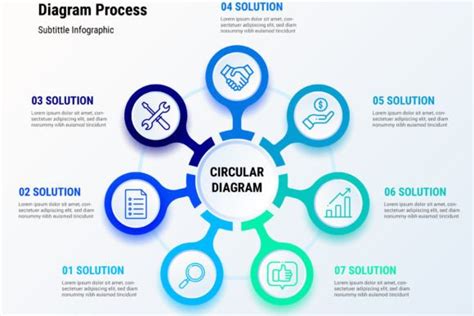 Circular Infographic Diagram Process Graphic By INNNI Creative Fabrica