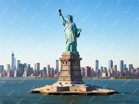La Estatua De La Libertad En Nueva York Foto Premium