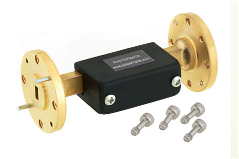 Wr 19 Waveguide Fixed Attenuator 6 Db From 40 Ghz To 60 Ghz Ug 383 U Mod Round Cover Flange