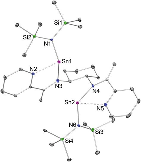 Molecular Structure Of 1 In The Solid State Thermal Ellipsoids At 30