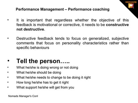 Performance Management Training Ppt