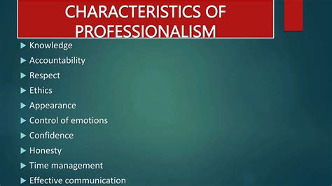 Professionalism In The Nursing Profession Pptx