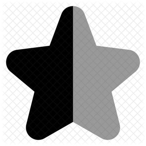 Star Half Icon Download In Dualtone Style
