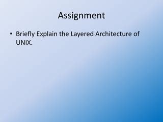 Operating System Unix And Kernel Based Os PPT