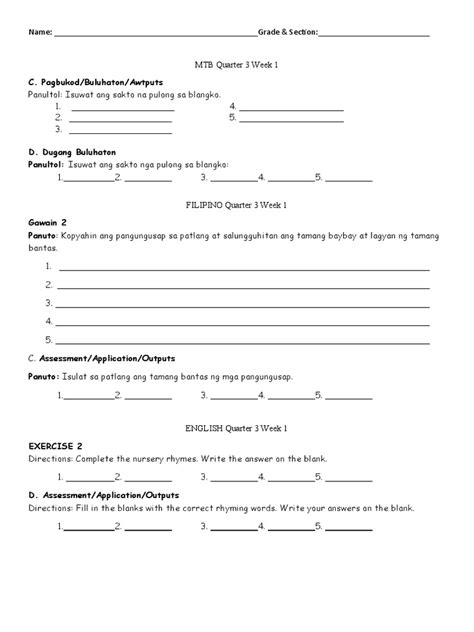 answer sheet q3 week1 pdf