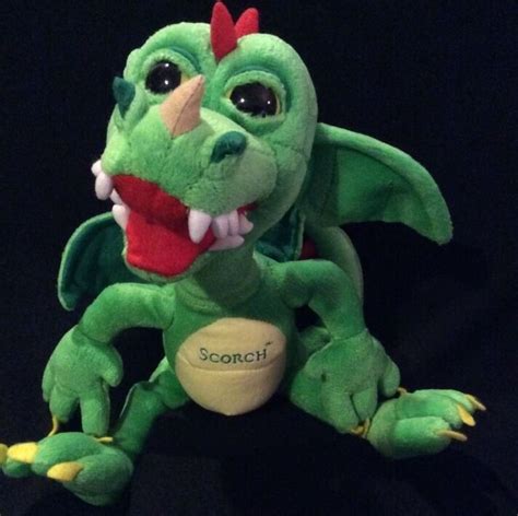 Scorch Plush Talking Dragon Ronn Lucas No Lips Show 15 Stuffed Soft
