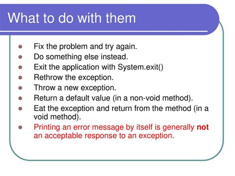 Exception Handling In Java Ppt Download