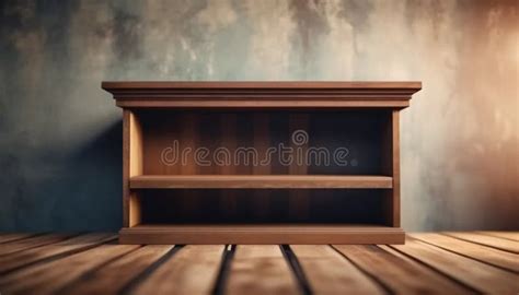 Empty Wooden Cupboard Stock Illustration Illustration Of Wall 352358628