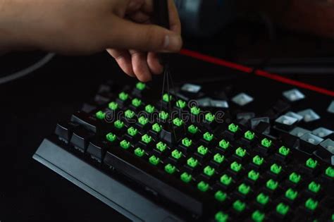 Cleaning And Disassembling The Keyboard Removing Keycaps Using A Cap