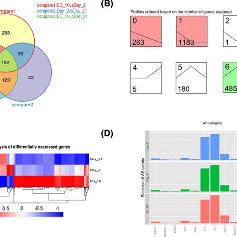 Gene Expression A Venn Diagram Showing The Number Of Genes