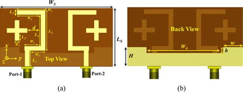 Proposed Mimo Antenna A Front View B Back View Download