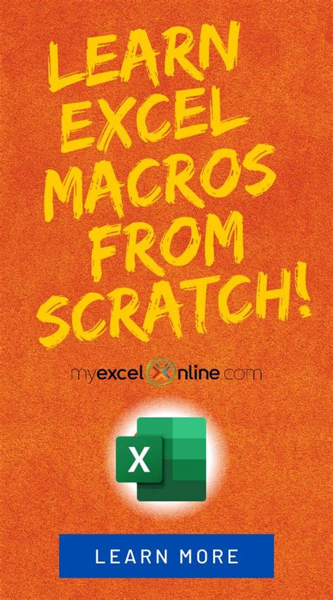 101 Excel Macros Examples Myexcelonline Excel Macros Microsoft