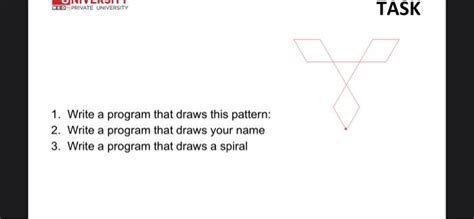 Solved Task 1 Write A Program That Draws This Pattern 2