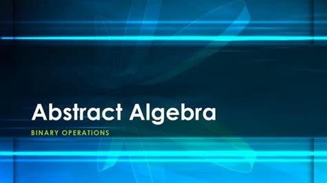 Binary Operations And Elementary Examples Pdf