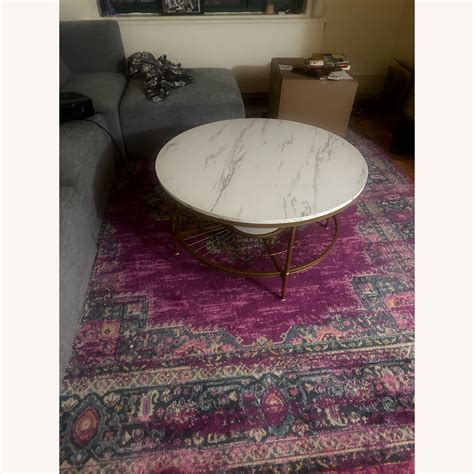 Round Marble Pattern Coffee Table Aptdeco Round Marble Pattern Coffee Table Aptdeco