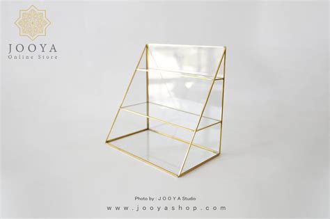 استند شیشه‌ای اونیکس جویا فروشگاه اینترنتی محصولات هنری و دکوراتیو